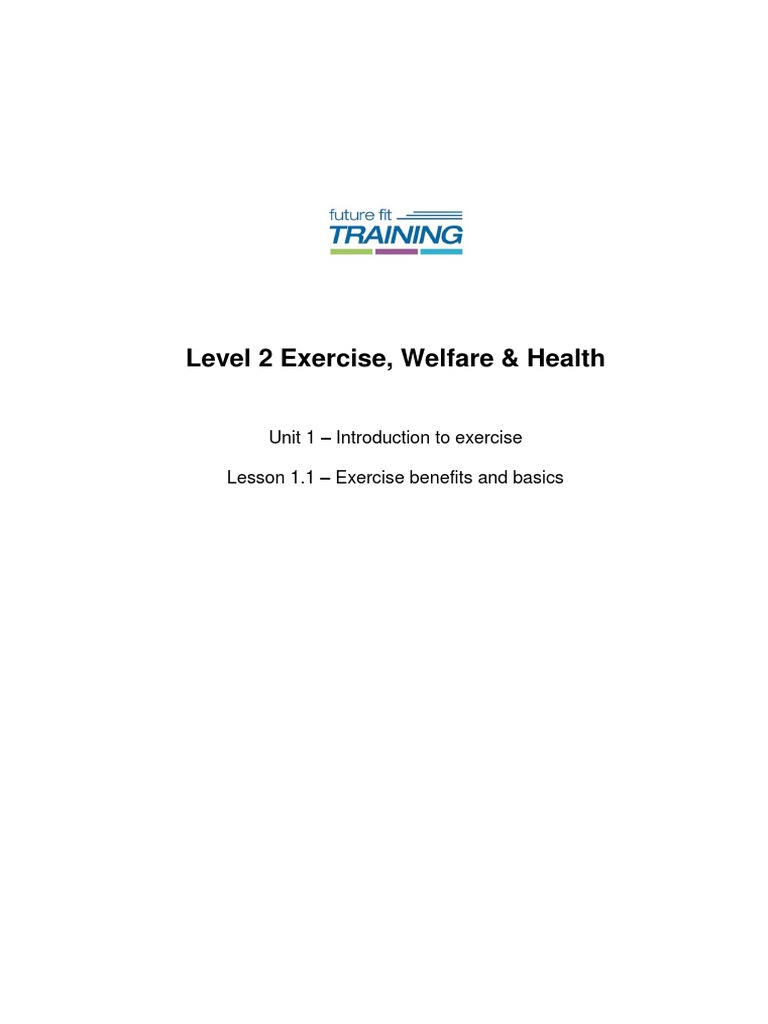 Exercise Benefits and Basics Guide | PDF | Physical Fitness | Muscle