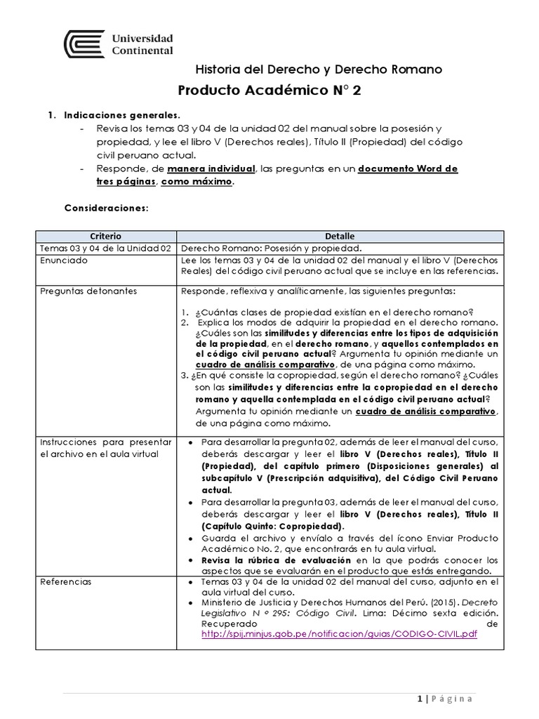 Pa2 Derecho Romanoo 2999999999 | PDF | Condominio | Propiedad