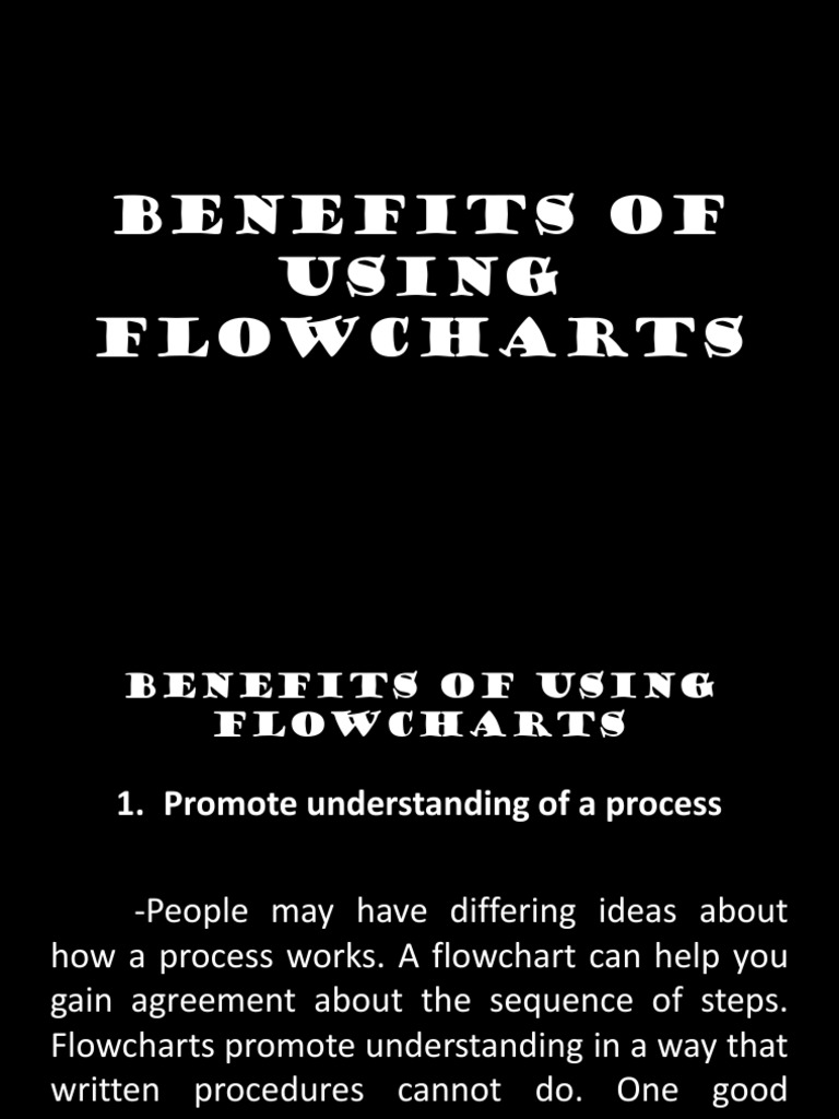 Benefits of Using Flowcharts | PDF | Symbols | Cognition