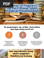 Ang Pagsulat NG Paglalarawan Ay Maaaring Subhetibo o Obhetibo | PDF