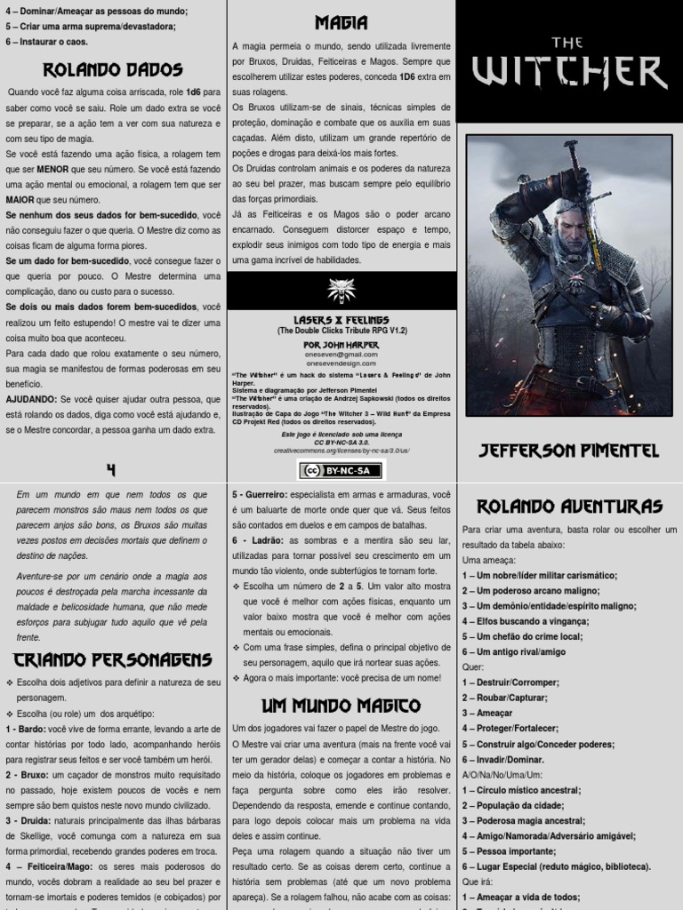 The Witcher | PDF | Jogos de RPG | Lazer