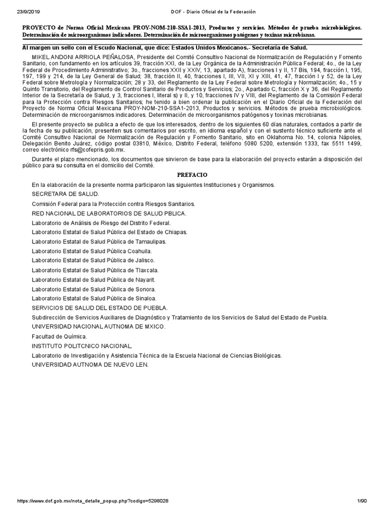 Tablas de NMP | PDF | Hongo | Laboratorios