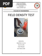 Template Field Density Test Report | PDF