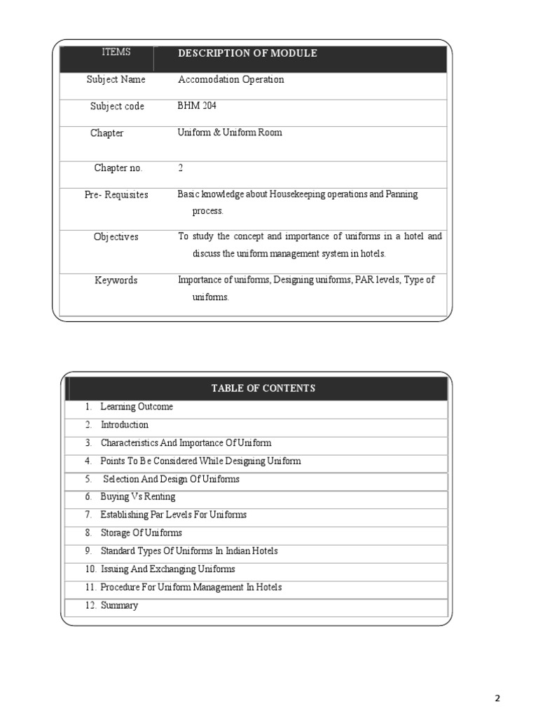 Uniform Management in Hotels: Procedures, Types of Uniforms, and ...