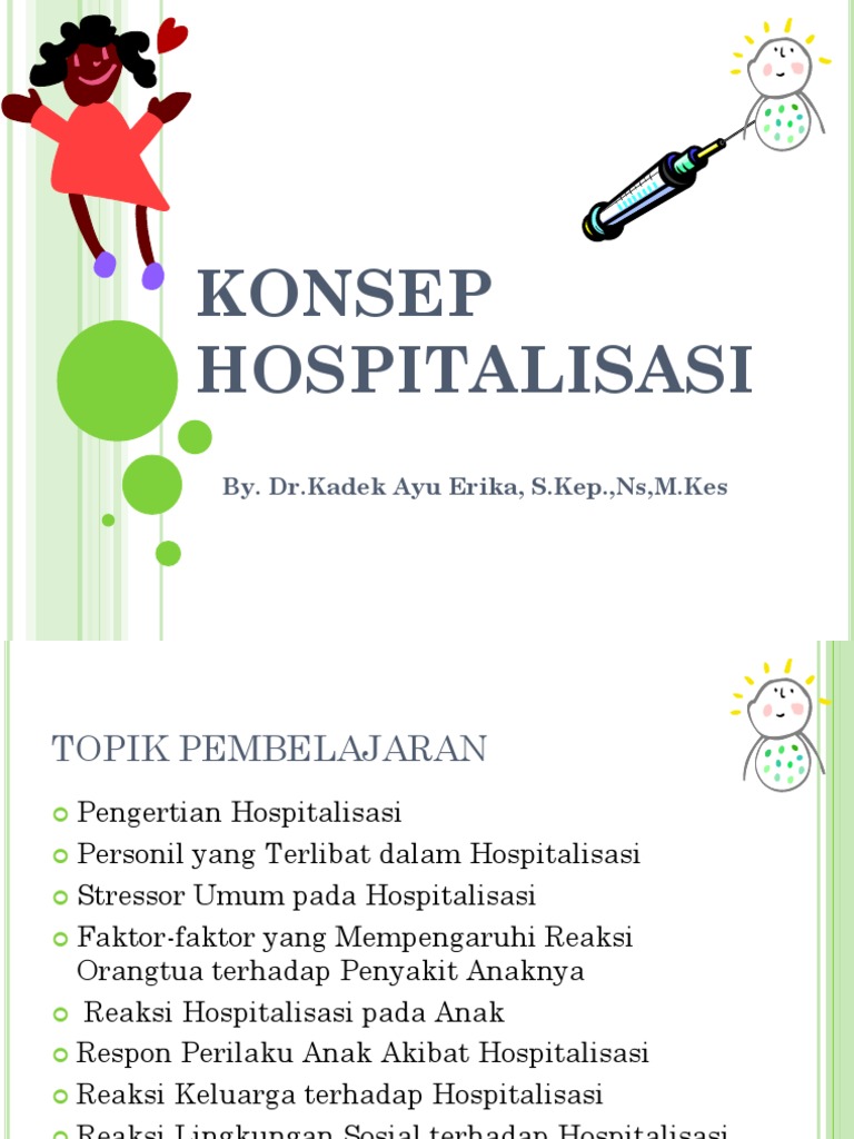Konsep Hospitalisasi | PDF | Kesehatan Holistik