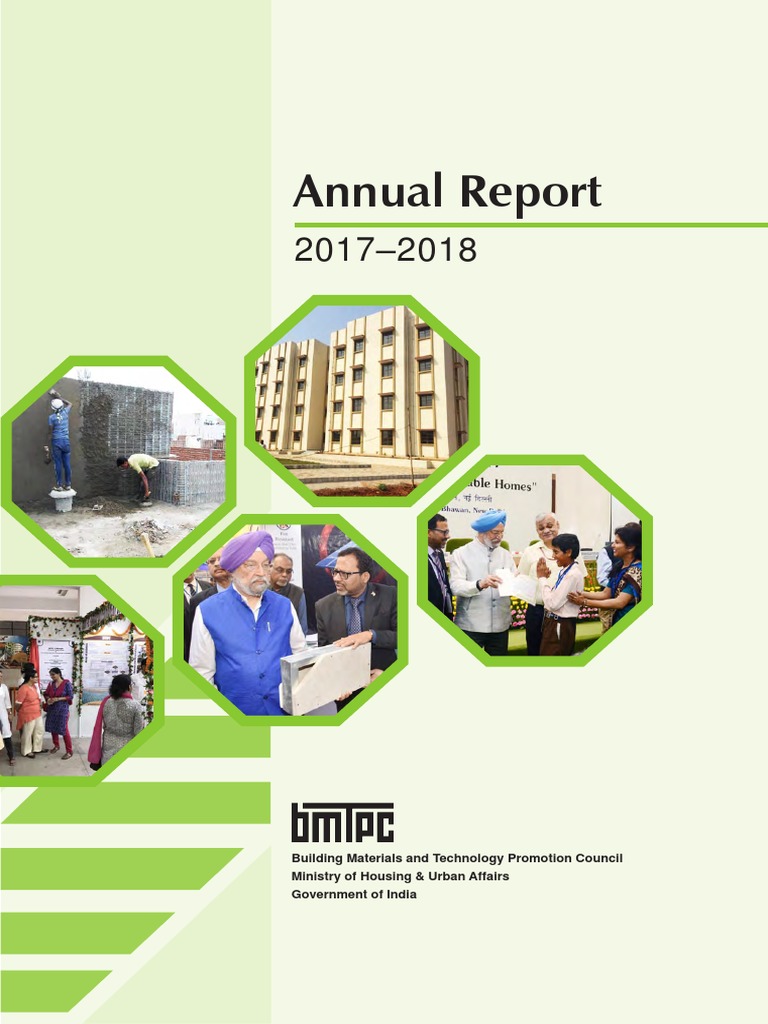 Annual Report 17 18 BMTPC | PDF | Economic Sectors | Nature