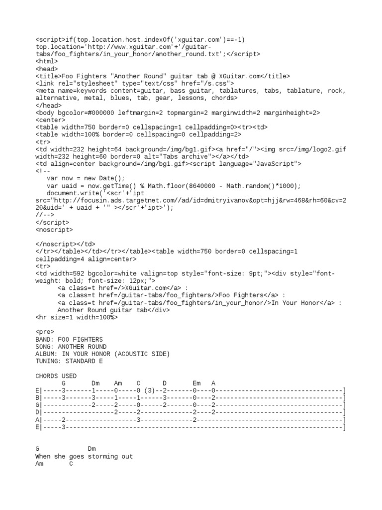 The Script Guitar Chords