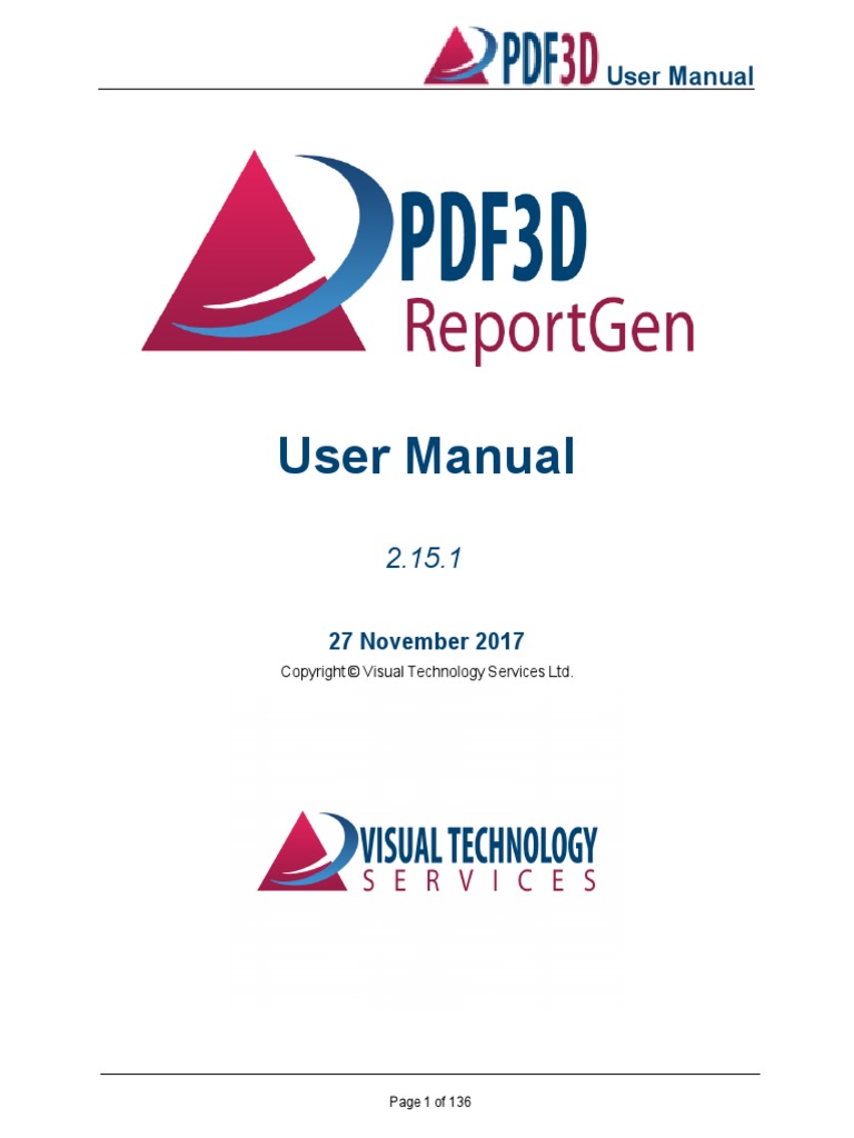 PDF3D Report Gen - Help | PDF | 3 D Computer Graphics | 3 D Modeling