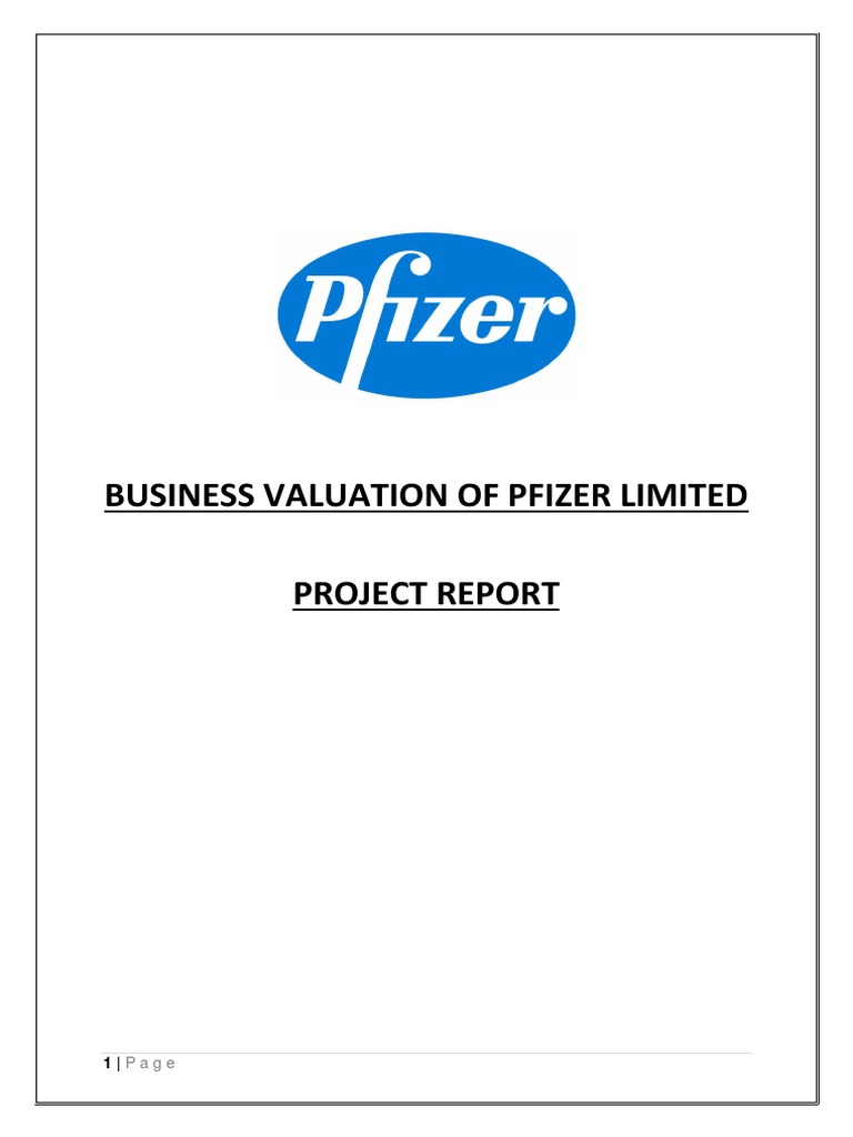 Pfizer Valuation | PDF | Cost Of Capital | Free Cash Flow