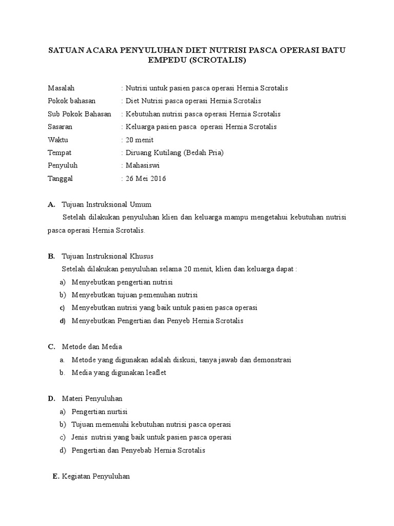 Sap Diet Hernia | PDF