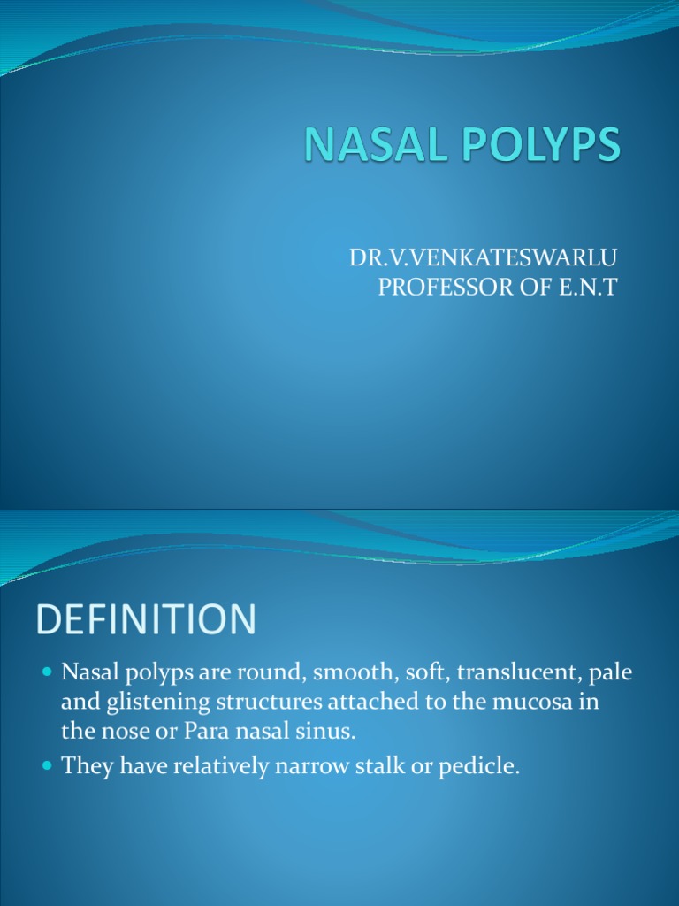 Nasal Polyps | PDF | Human Nose | Epithelium
