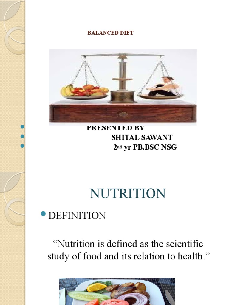 On Balanced Diet | PDF | Nutrients | Foods
