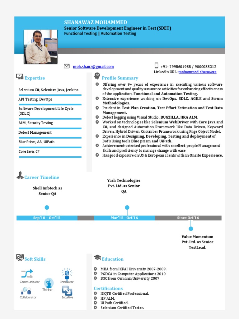 Resume AA | PDF | Software Development | Selenium (Software)