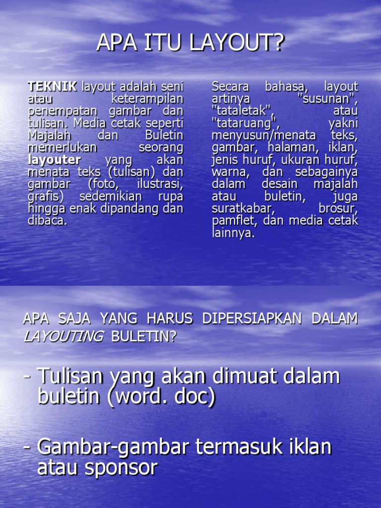 Teknik Layout Artikel | PDF
