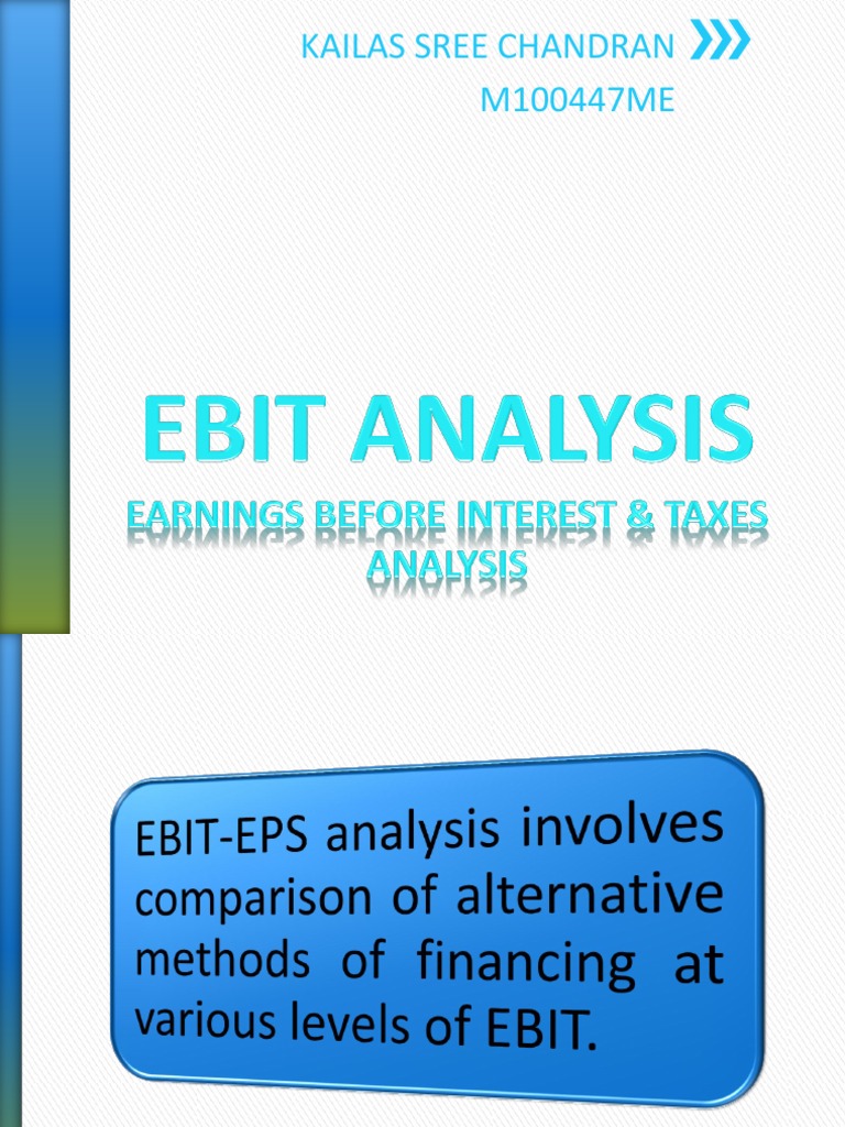 EBIT-EPS Analysis | PDF | Money | Corporations