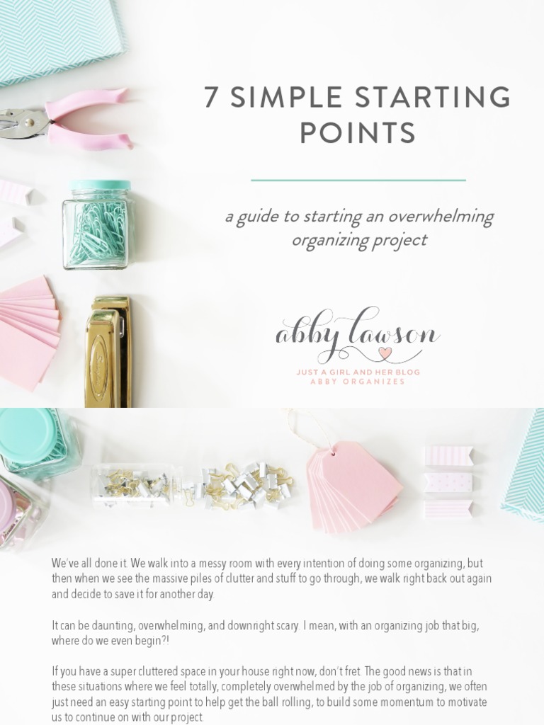 7 Simple Starting Points Guide | PDF