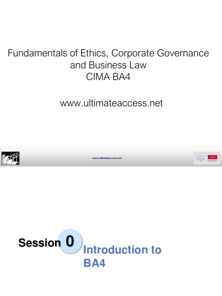 BA4 Slides 2017 - Classes PDF | PDF | Corporate Governance | Business Ethics