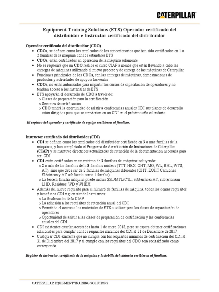 CDI-CDO Program Overview FINAL-Sp PDF | PDF | Business