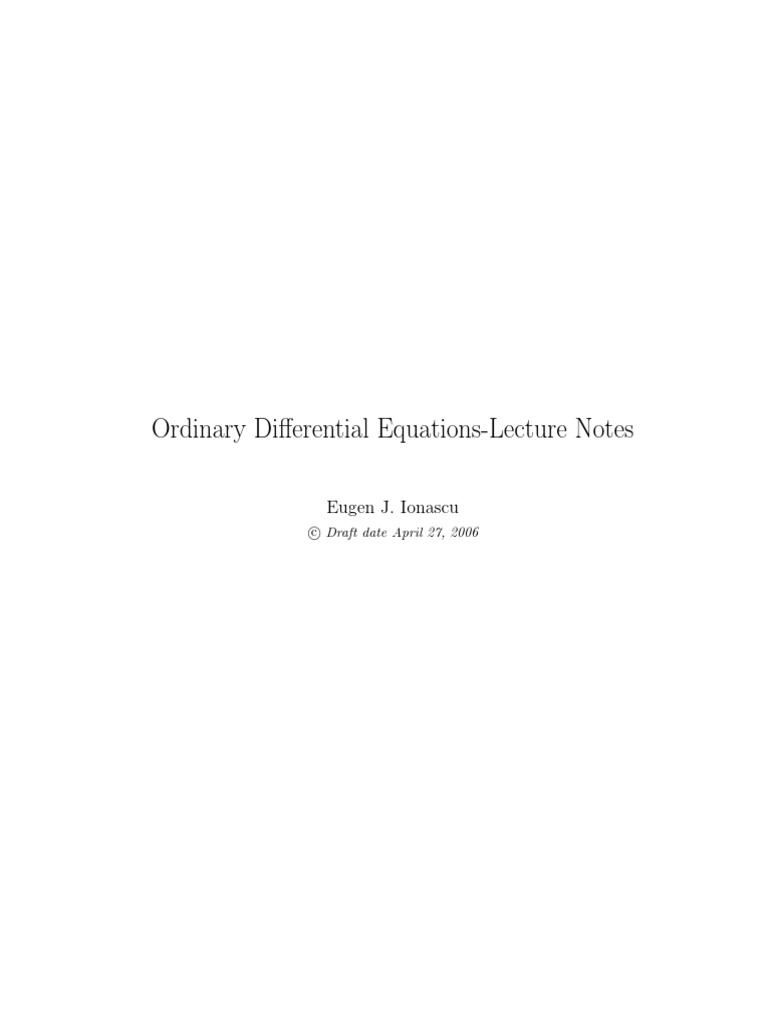 Solving Initial Value Problems in ODEs | PDF | Ordinary Differential ...