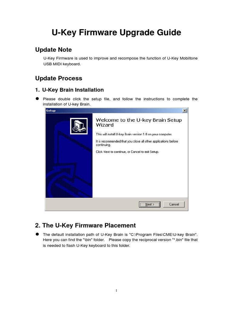 U-Key Firmware Upgrade Guide - 2008!10!17 | PDF | Computer Keyboard | Usb