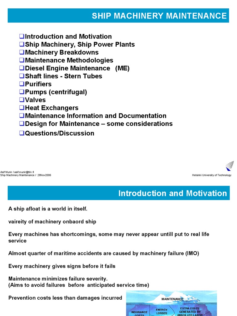 Diesel Machinery Maintenance Insights | PDF | Diesel Engine | Ships