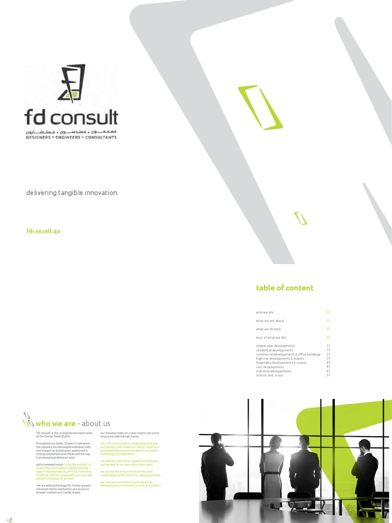 FD Consult Brochure 2018 PDF | PDF | Doha | Qatar