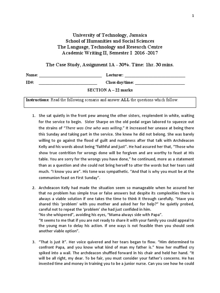 Cassie and Archdeacon Kelly 1 Case Study PDF | PDF | Argument Cassie and Archdeacon Kelly 1 Case Study PDF | PDF | Argument