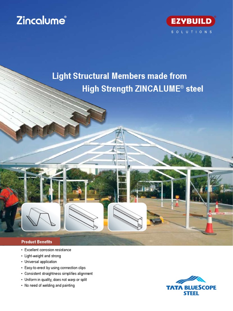 Ezybuild-Light Structural Member | PDF | Galvanization | Chemical Elements