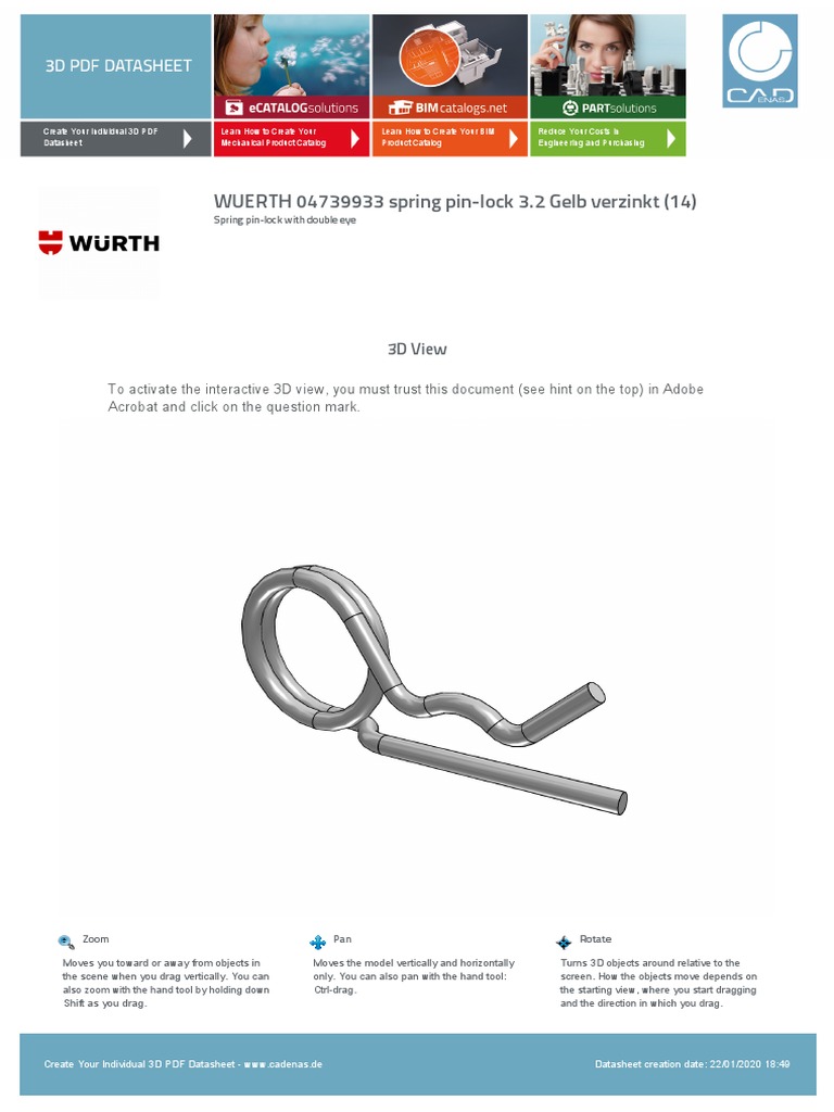 WUERTH 04739933 Spring Pin-Lock 3.2 PDF | PDF