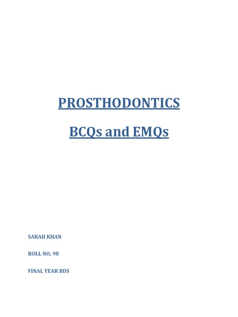 Prostho Assignment | Download Free PDF | Dentures | Dentistry Branches