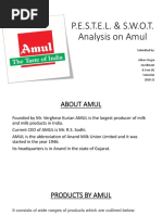 Swot Analysis of Amul | PDF | Swot Analysis | Brand