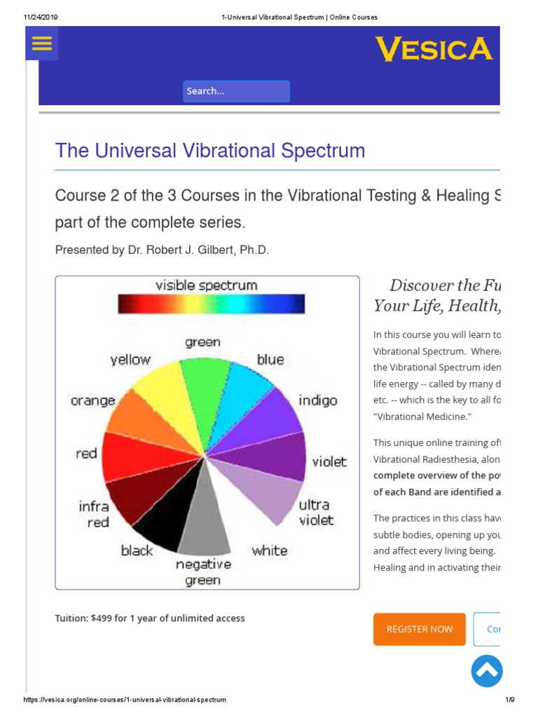 1-Universal Vibrational Spectrum - Online Courses | PDF | Spectrum ...