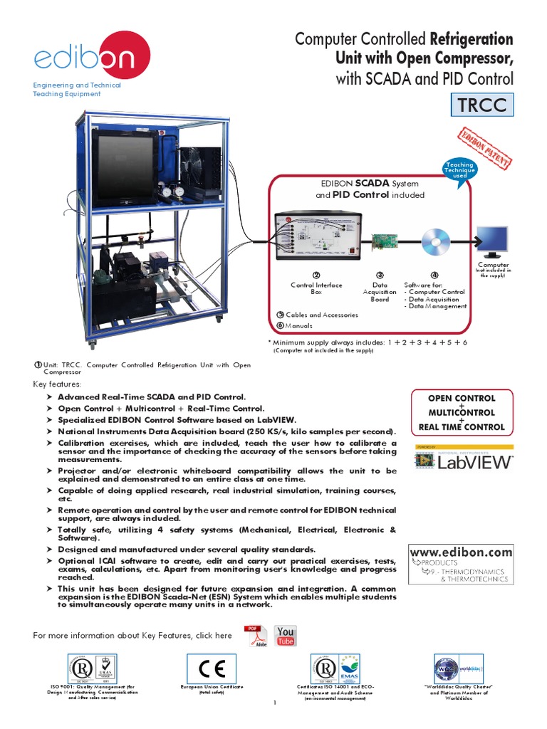 SCADA-Controlled Refrigeration Unit | PDF | Programmable Logic ...