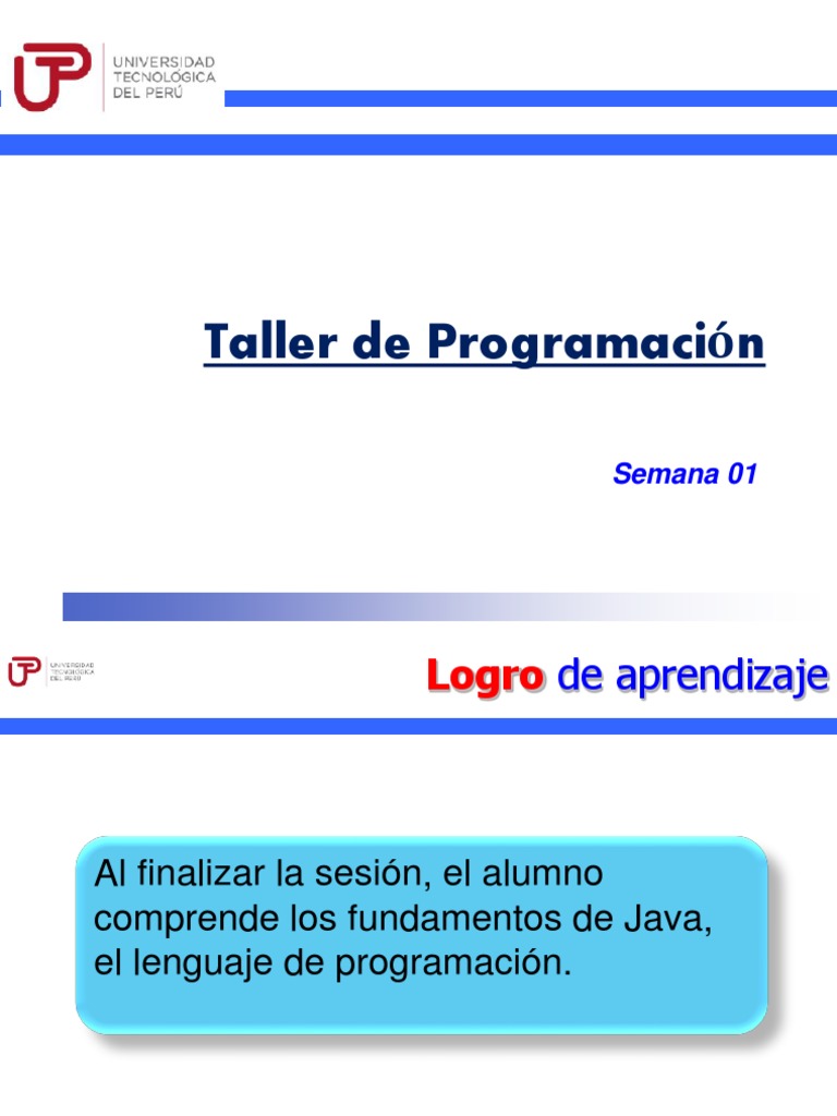 Semana 01 PDF | PDF | máquina virtual de Java | Java (lenguaje de ...