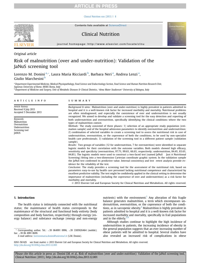 JaNus Screening Tool | Download Free PDF | Prediabetes | Diabetes