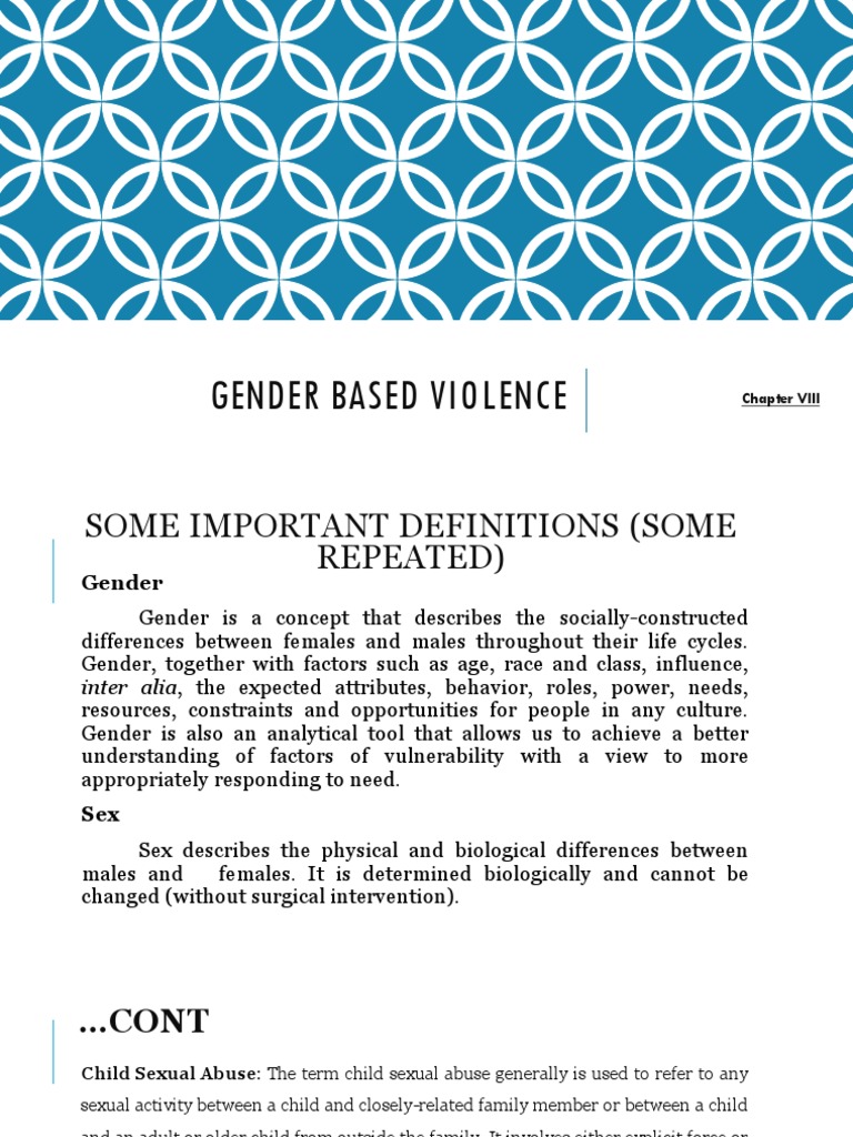 Gender Based Violence | PDF | Domestic Violence | Violence