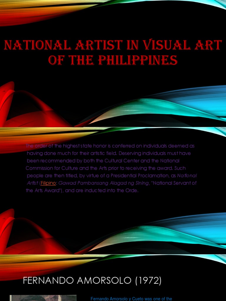 National Artist in Visual Art of The Philippines Power Point Report ...