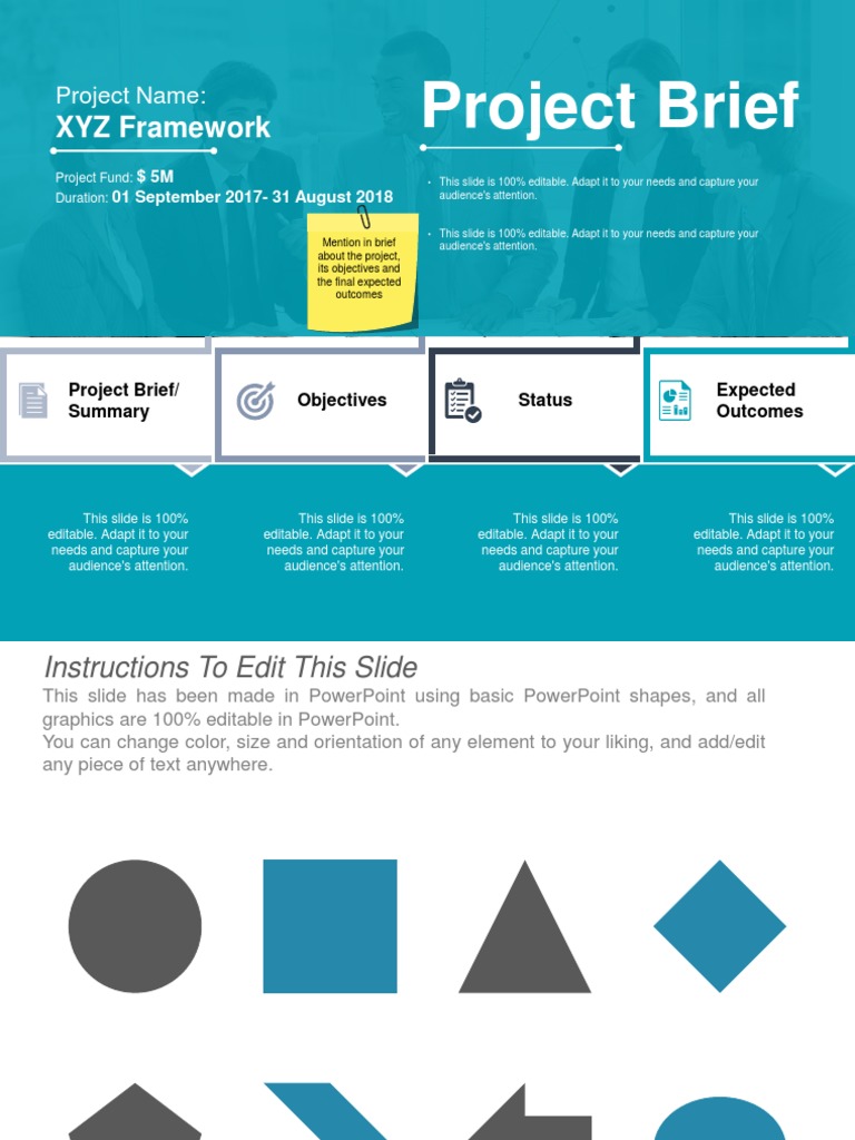 Editable Project Brief Template | PDF | Icon (Computing) | Microsoft ...