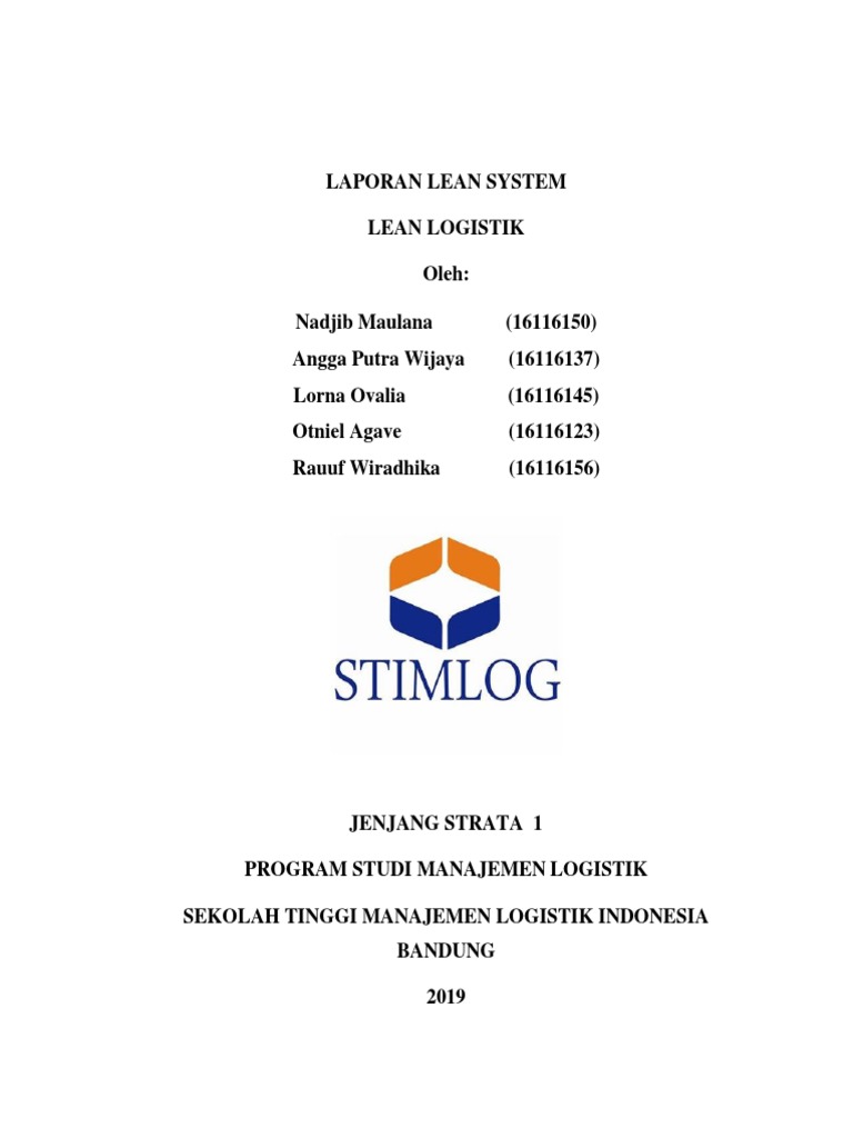 LAPORAN LEAN Logistik | PDF | Seni