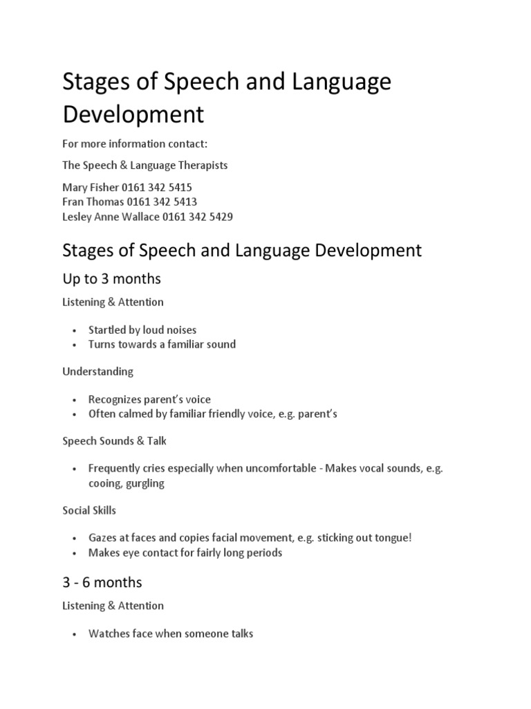 Speech Development for Parents | PDF | Language Development | Behaviorism