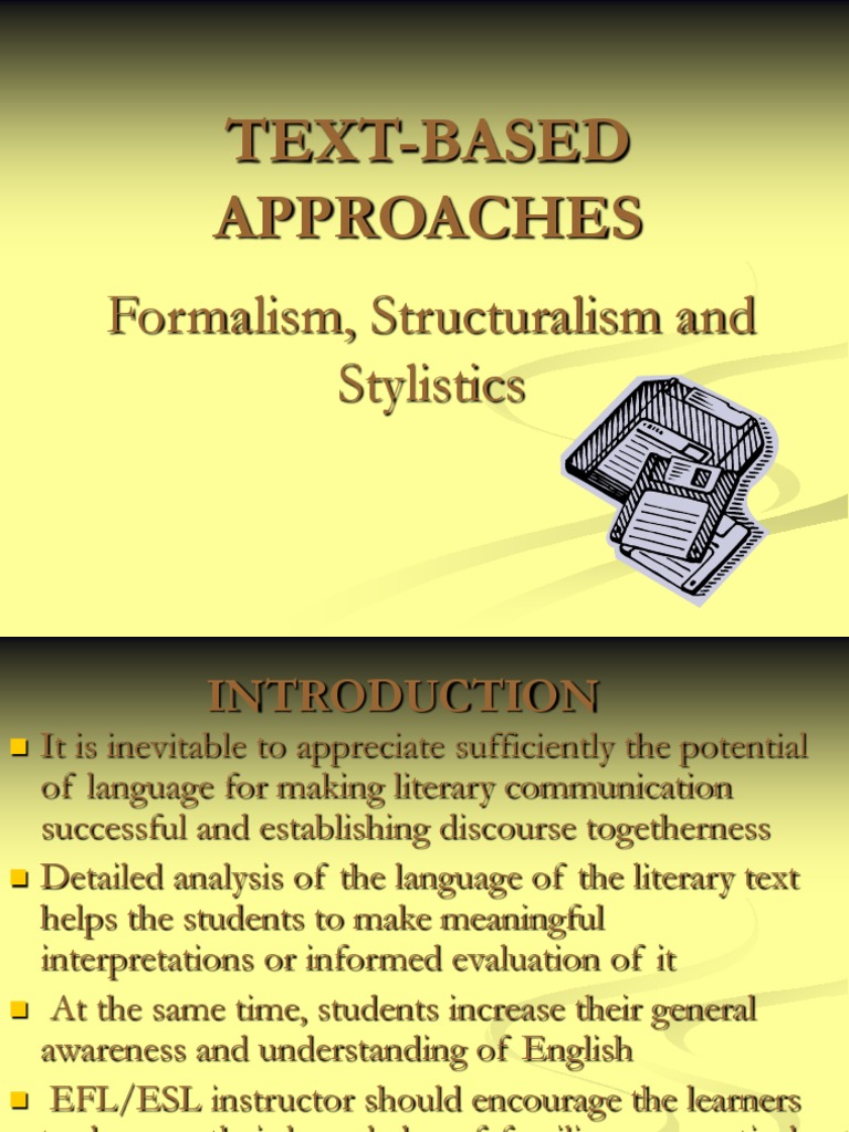 Text Based Approaches | PDF | English As A Second Or Foreign Language ...