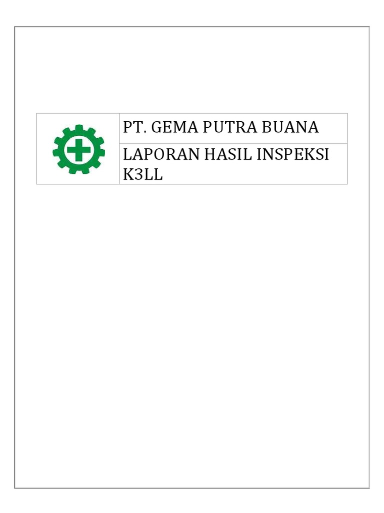 Form Inspeksi K3LL | PDF
