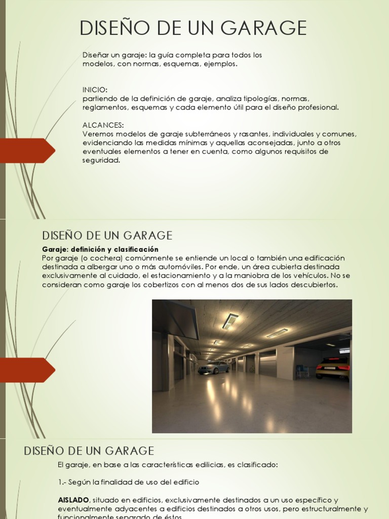 Diseño de Un Garage | PDF | Estacionamiento | Transporte público