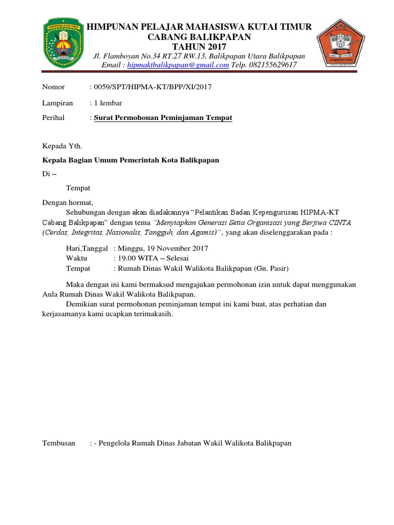Surat Tembusan Bagian Umum | PDF