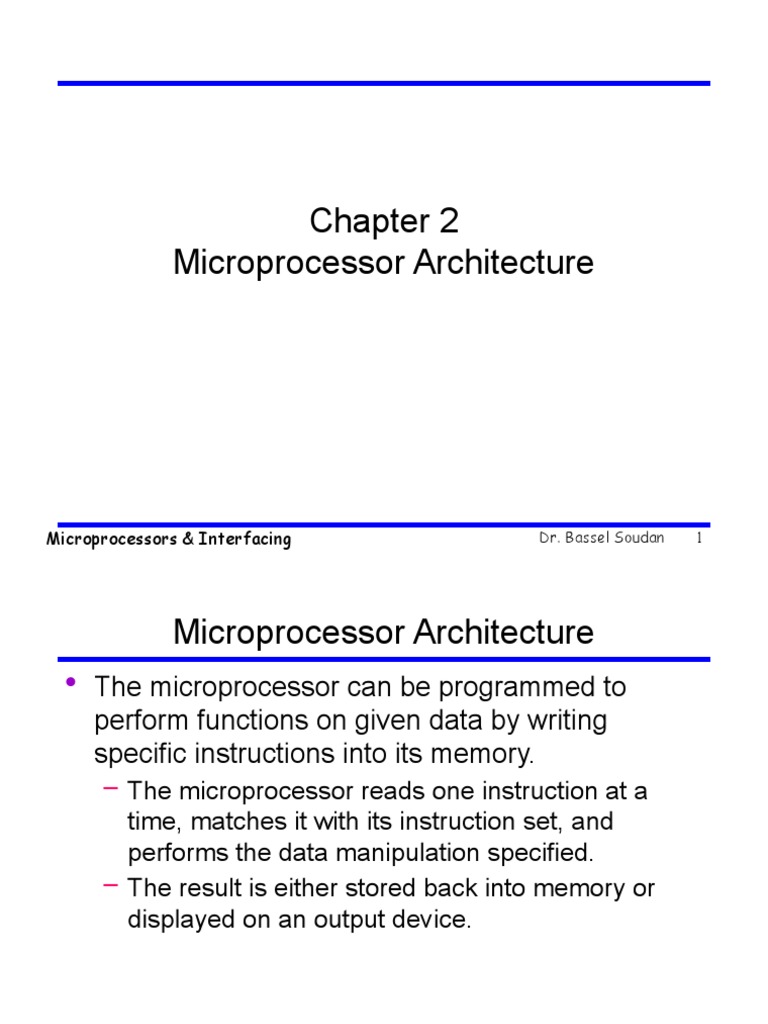 Microprocessor Architecture: Microprocessors & Interfacing | PDF | Computer Data Storage ...