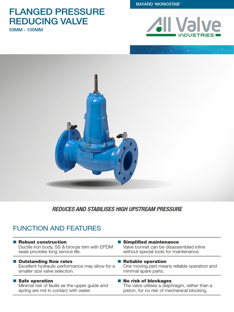 Bayard Monostab PRV | PDF | Valve | Flow Measurement