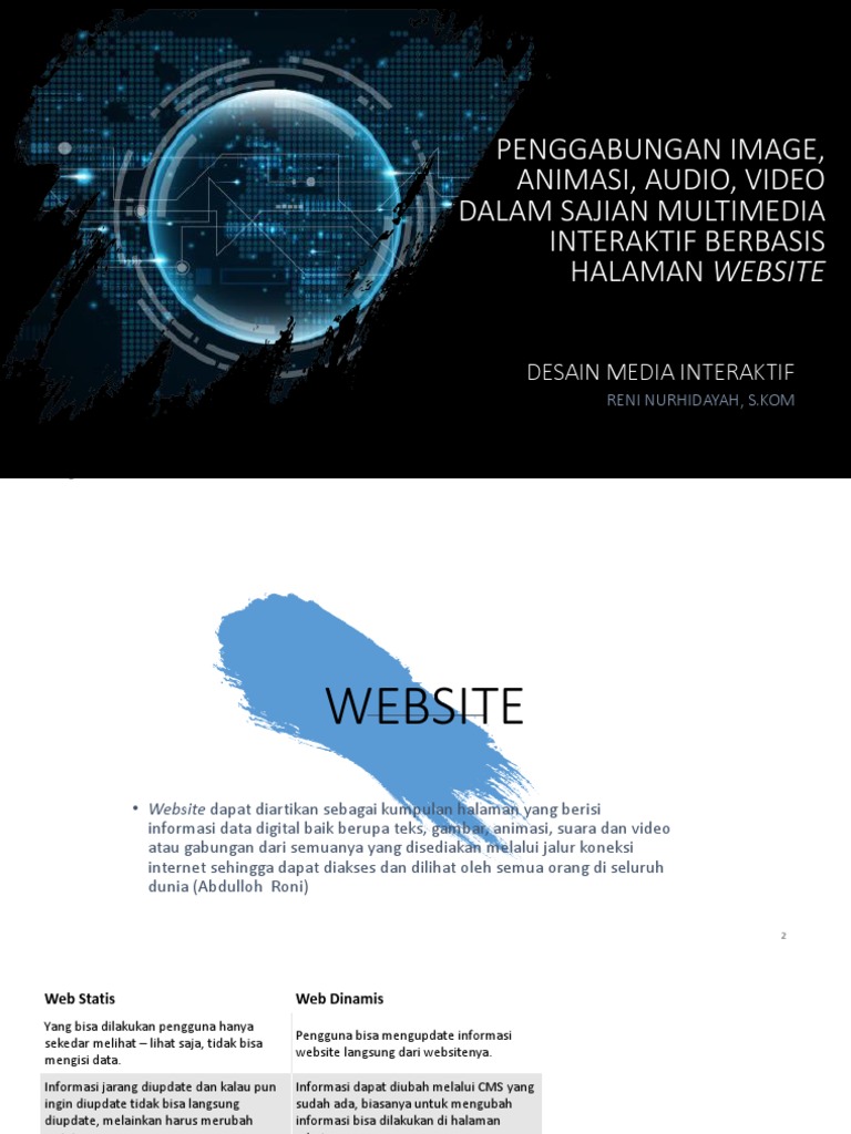 Desain Media Interaktif Website | PDF