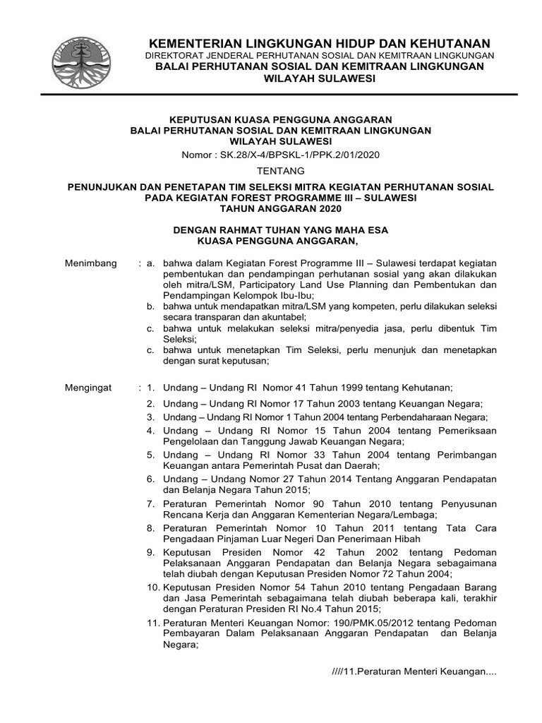 SK Tim Seleksi fp3 | PDF