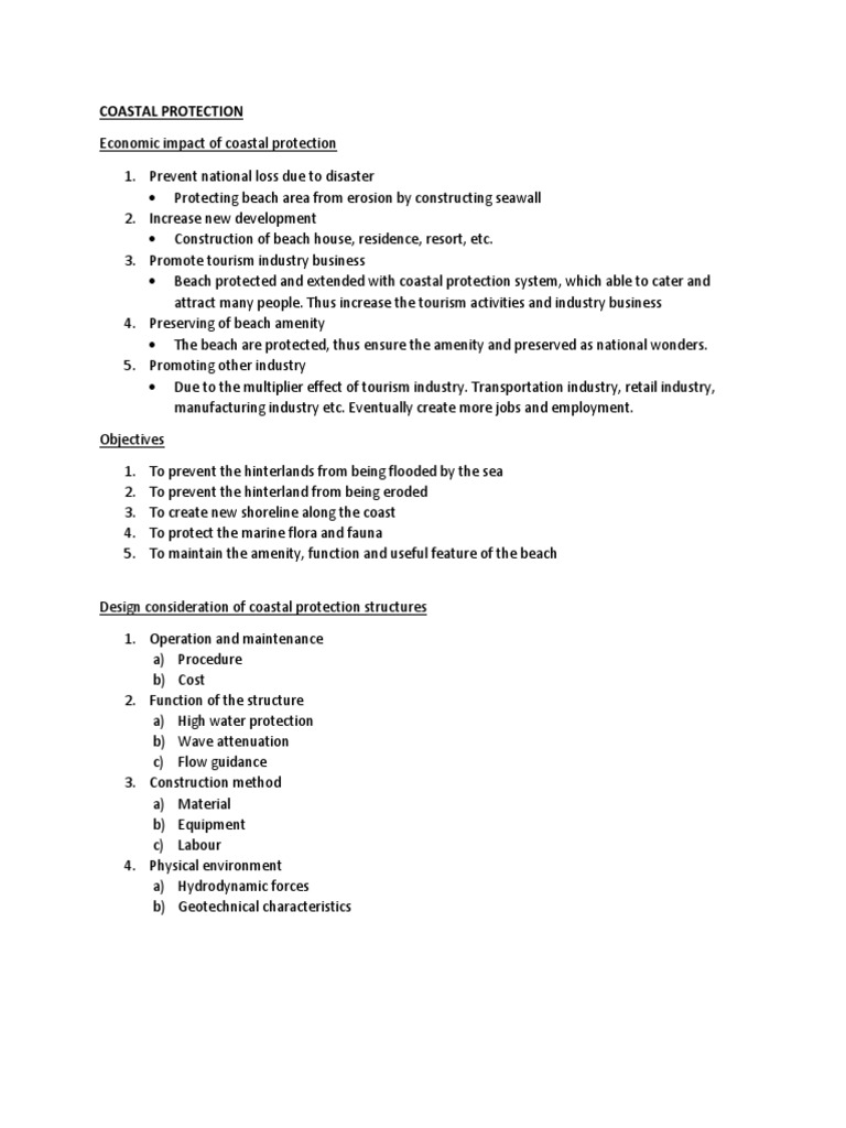 Coastal Protection Structures Guide | PDF | Beach | Erosion