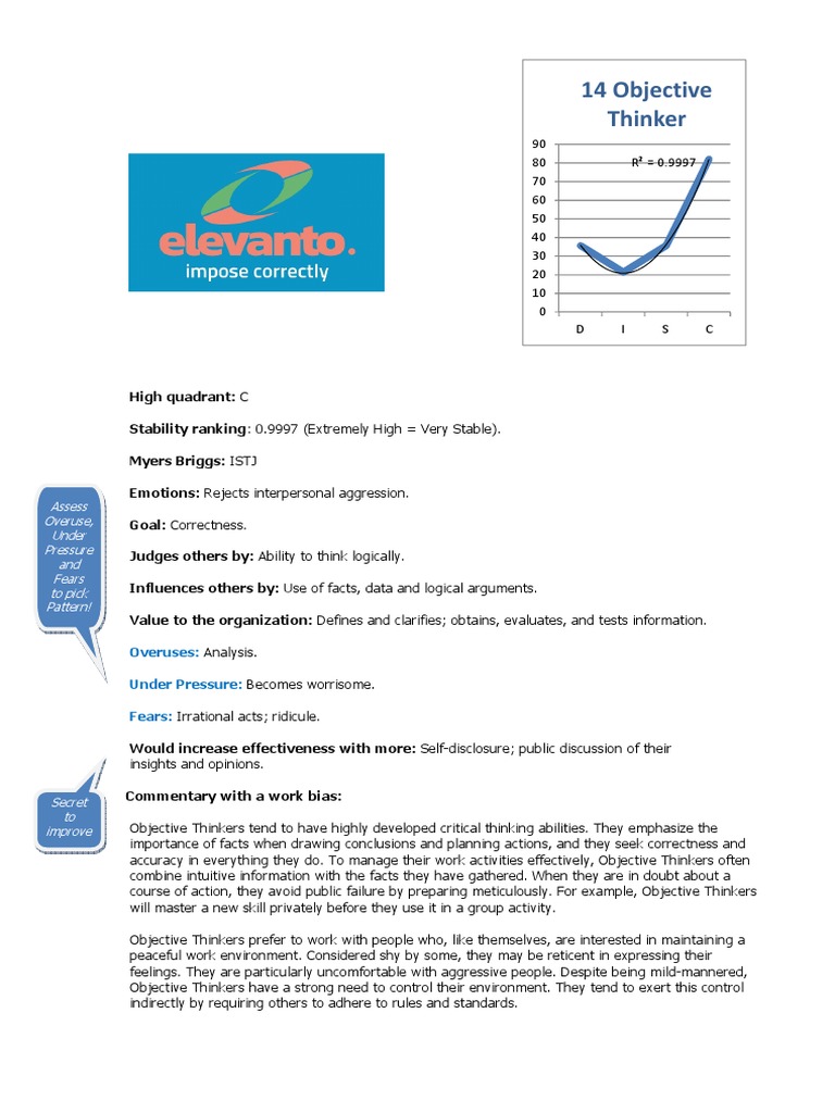 14 Objective Thinker | PDF | Bias | Neuroscience